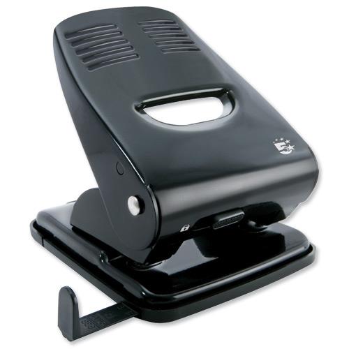 5 Star Office Punch 2-Hole Metal with Plastic Base Capacity 40x 80gsm ...