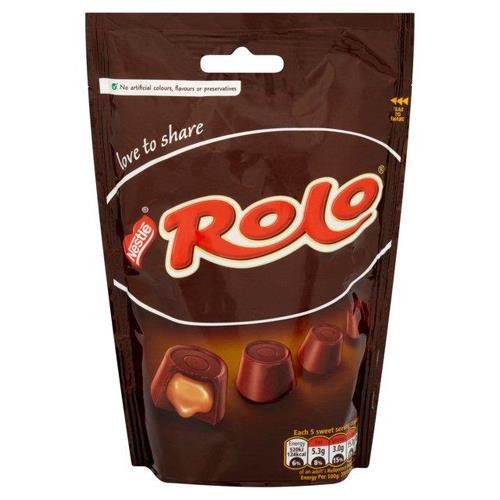 Buy Rolo Pouch Bags 126g Milk Chocolate Shell with Caramel Filling Ref ...