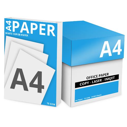 Buy White Box Value Copier Paper Ream Wrapped A4 75gsm White 5 X 500 