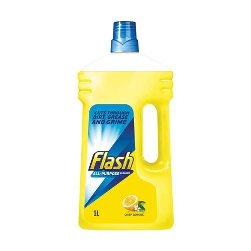 Flash All Purpose Cleaner for Washable Surfaces 1 Litre Lemon Fragrance ...
